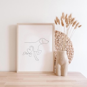 Personalised German Shorthaired Pointer Digital Portrait | Pointer Dog ...