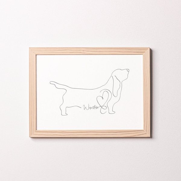 Basset Hound Art - Etsy