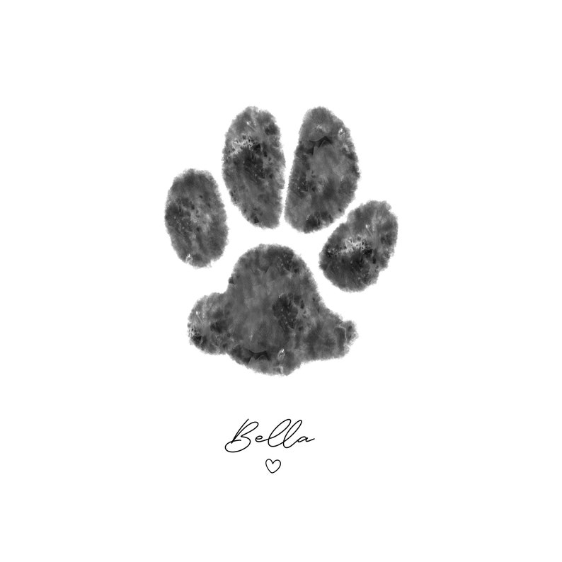 Custom Dog Paw Print From Photo Digital Dog Paw Print New - Etsy