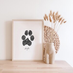 Custom Dog Paw Print From Photo | Digital Pet Paw Print | Puppy ...