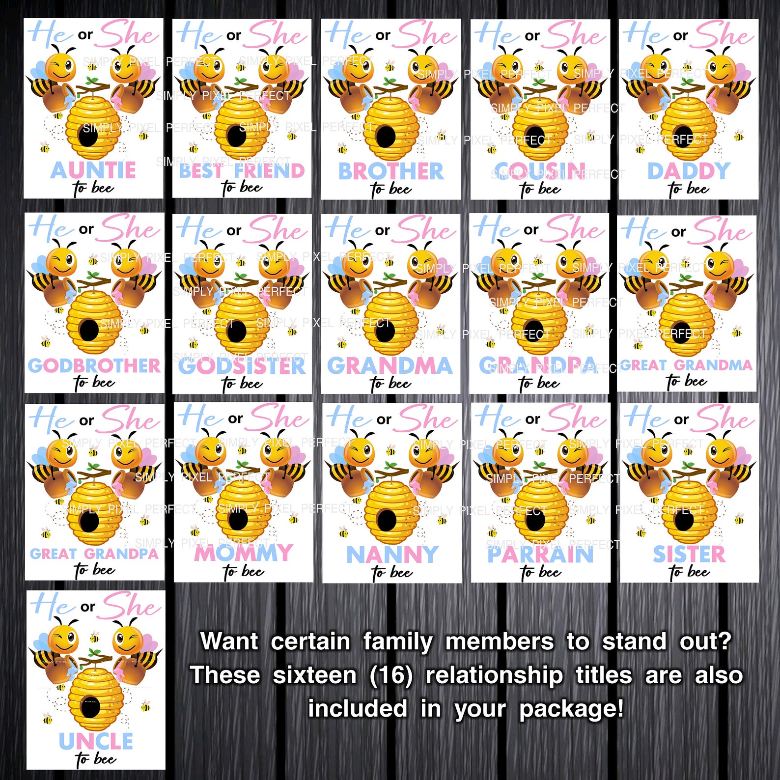 Honey Bee Gender Reveal What Will It Bee What Will Baby | Etsy