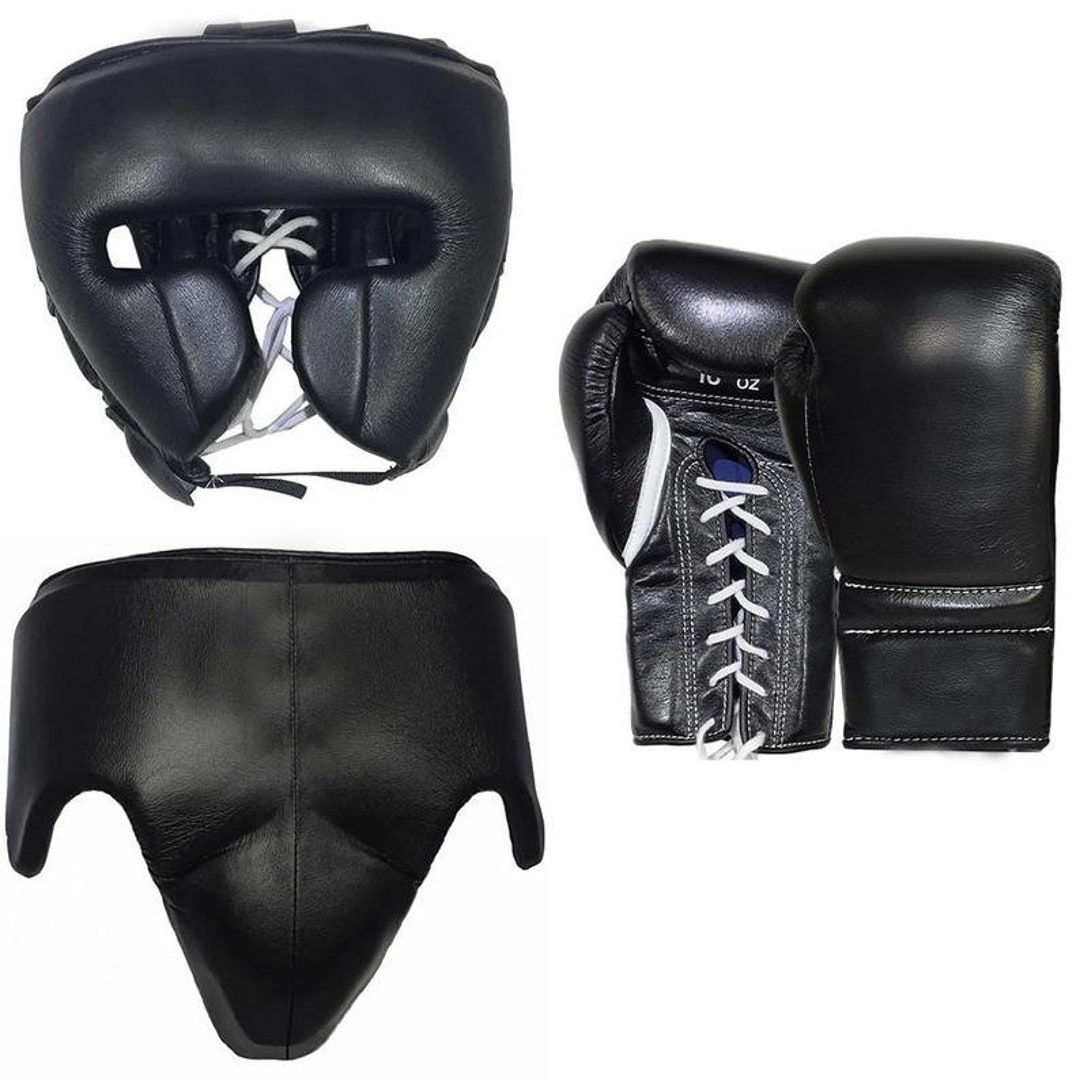 Custom Made Boxing Gloves, Groin Guard, Head Gear, Made of Premium ...