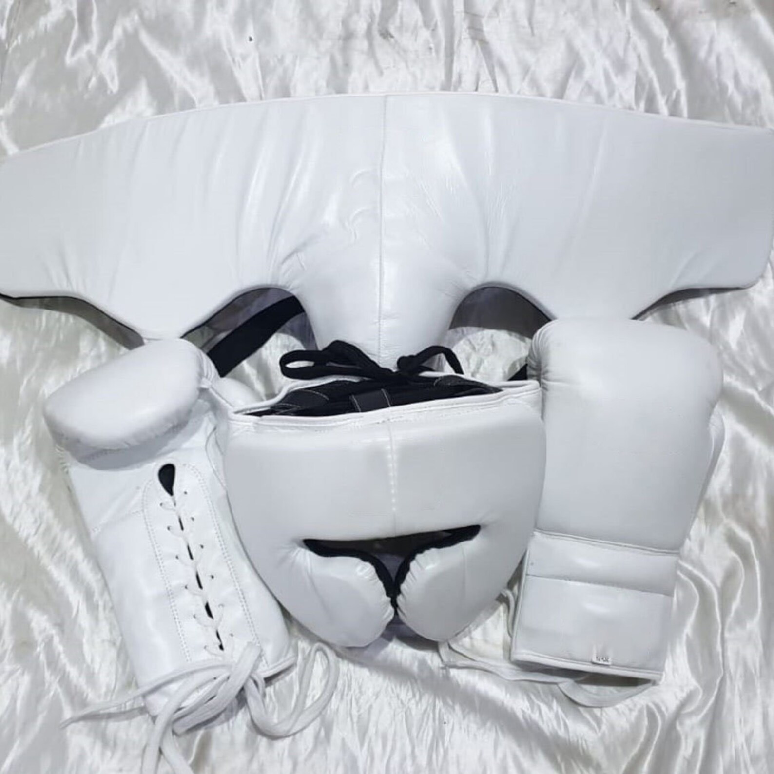 Custom Made Boxing Gloves, Groin Guard, Head Gear, Made of Premium ...