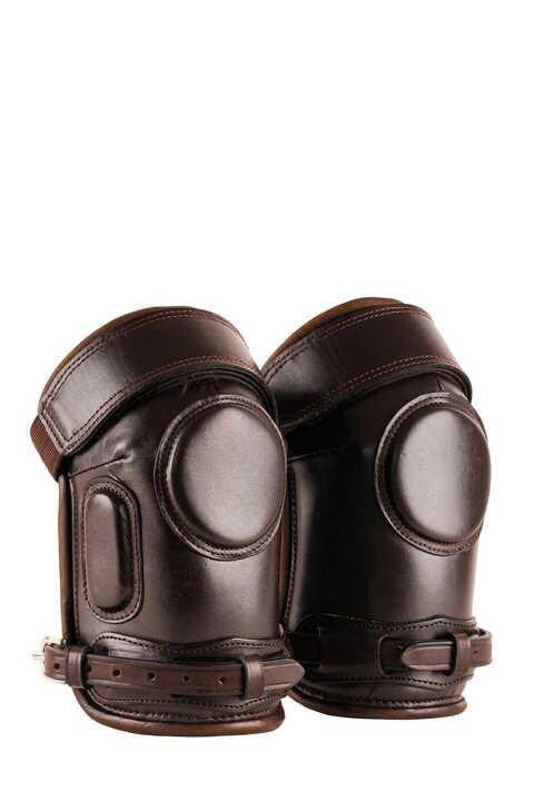 2 Strap Polo & Riding Knee Guards, Durable Leather With Padded Design ...