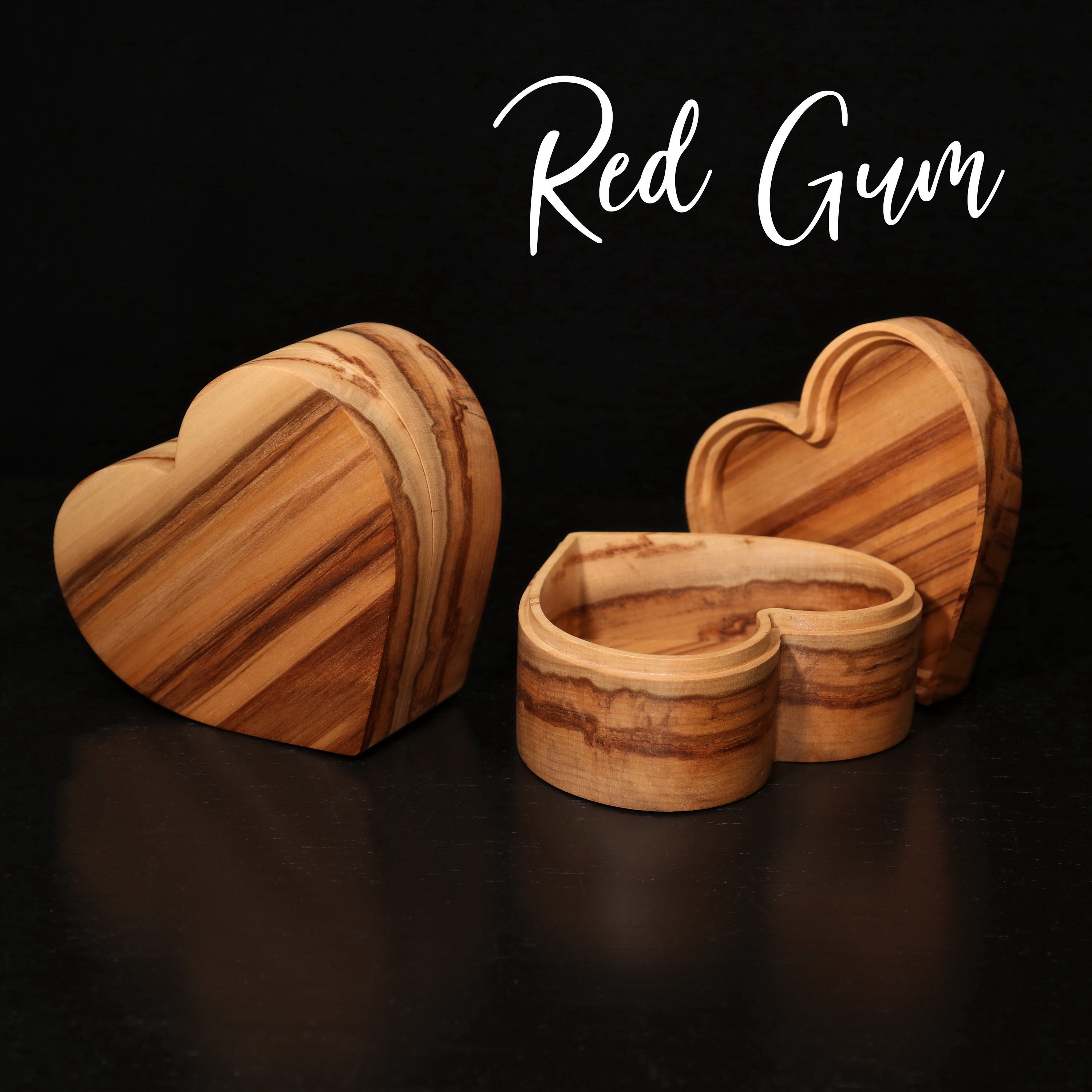 Solid Wood Heart Box - Etsy