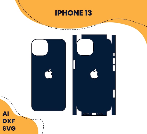 Apple Iphone 13 Cutting Template for Skin and Sticker | Etsy UK