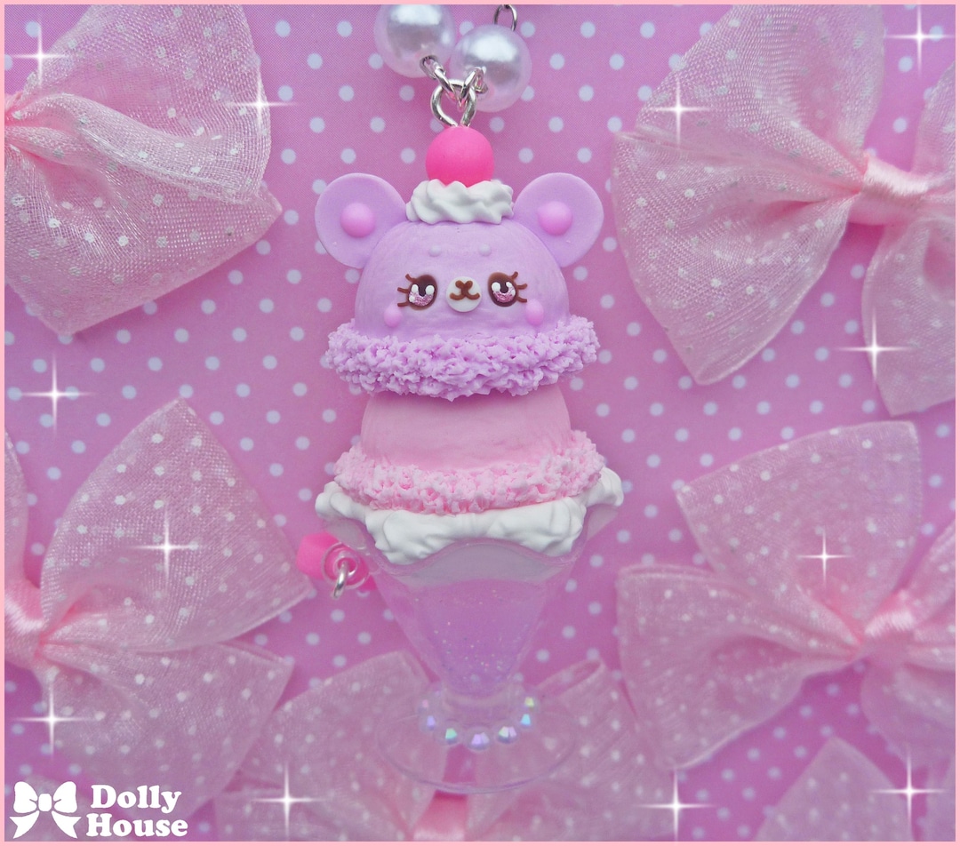 Kawaii Kuma Parfait Necklace by Dolly House - Etsy
