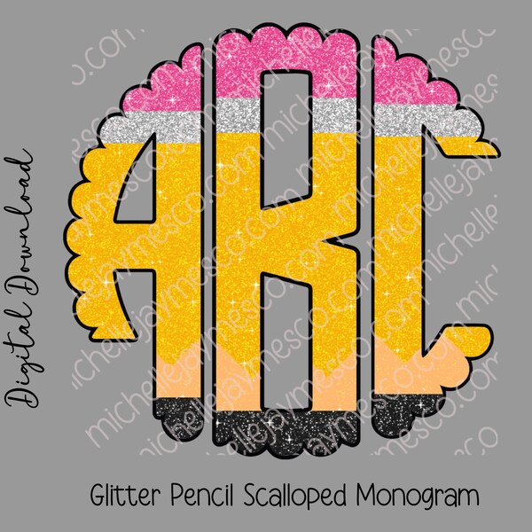 School Monogram Png - Etsy