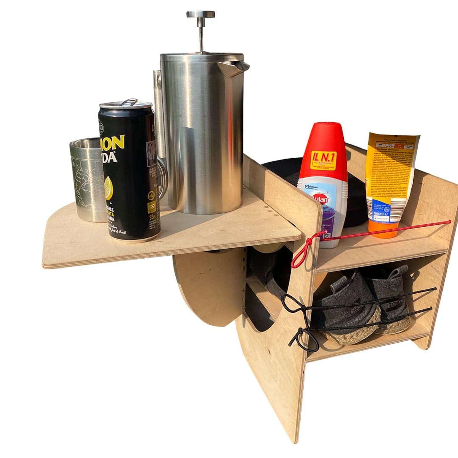 VW California Shoe Rack With Folding Table as a DIY Kit - Etsy