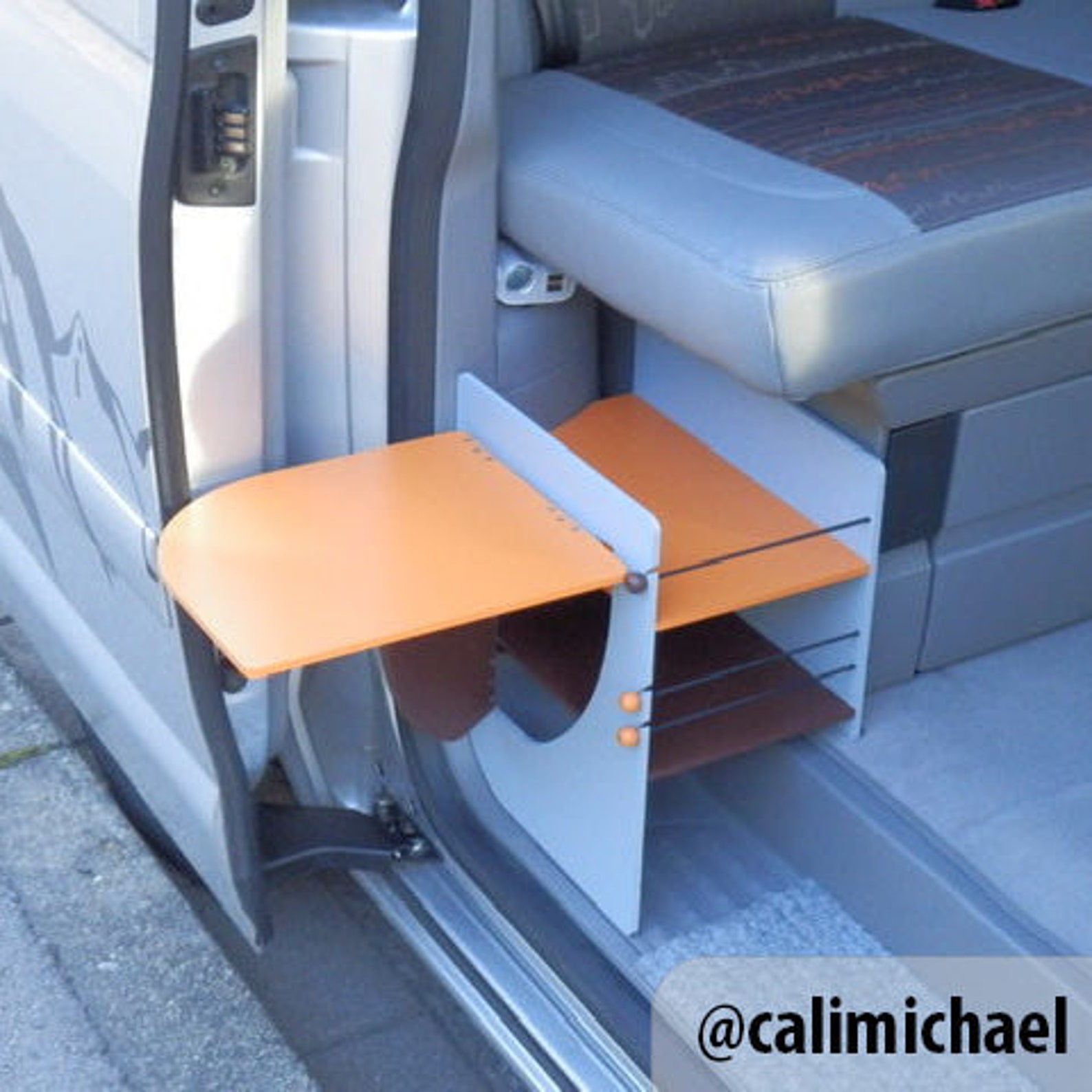 VW California Shoe Rack With Folding Table as DIY Kit - Etsy