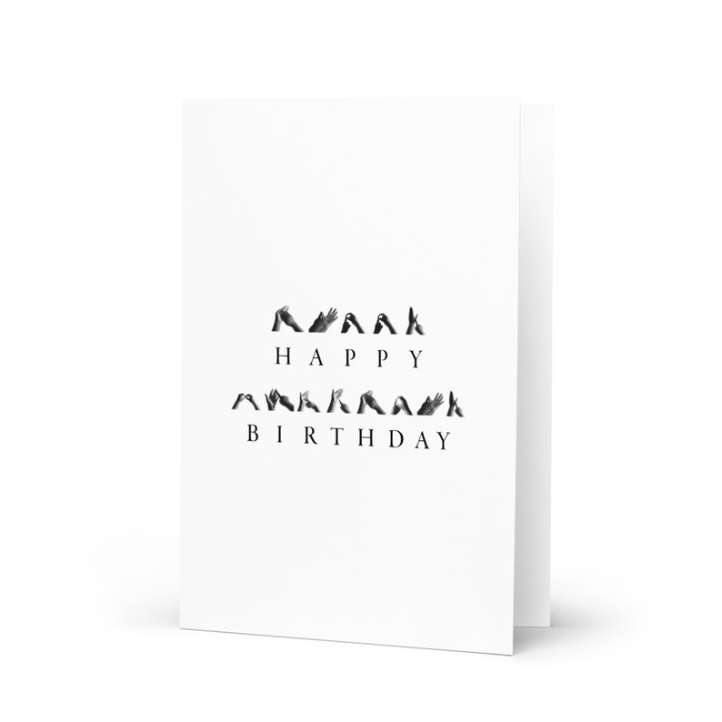 Happy Birthday Sign Language Fingerspell - Etsy