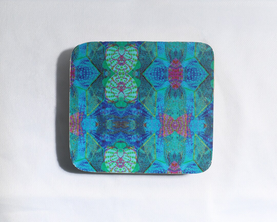 Turquoise Blue Pattern Block - Etsy