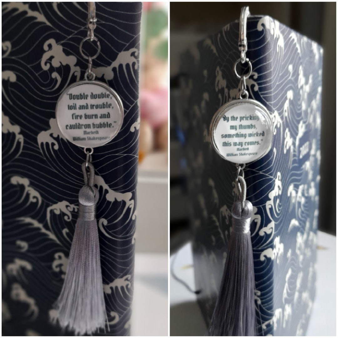 Macbeth Book Quote, William Shakespeare Metal Bookmark, the Witches ...