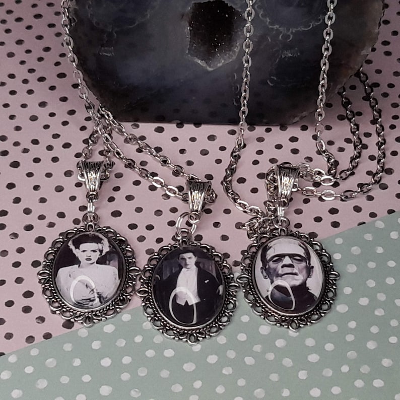 Hammer Horror Necklace Dracula Bride Frankenstein Jewellery - Etsy