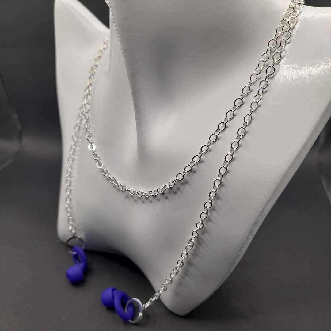 Simple Chain Loop Earplug Necklace - Ear Plug Holder Chain Jewellery ...