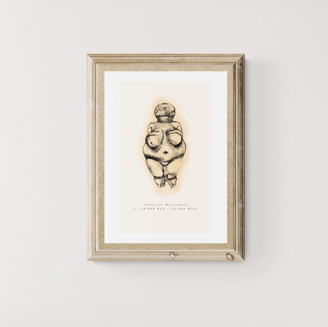 Venus of Willendorf Poster, Paleolithic Art, Goddess Statue, Scientific ...