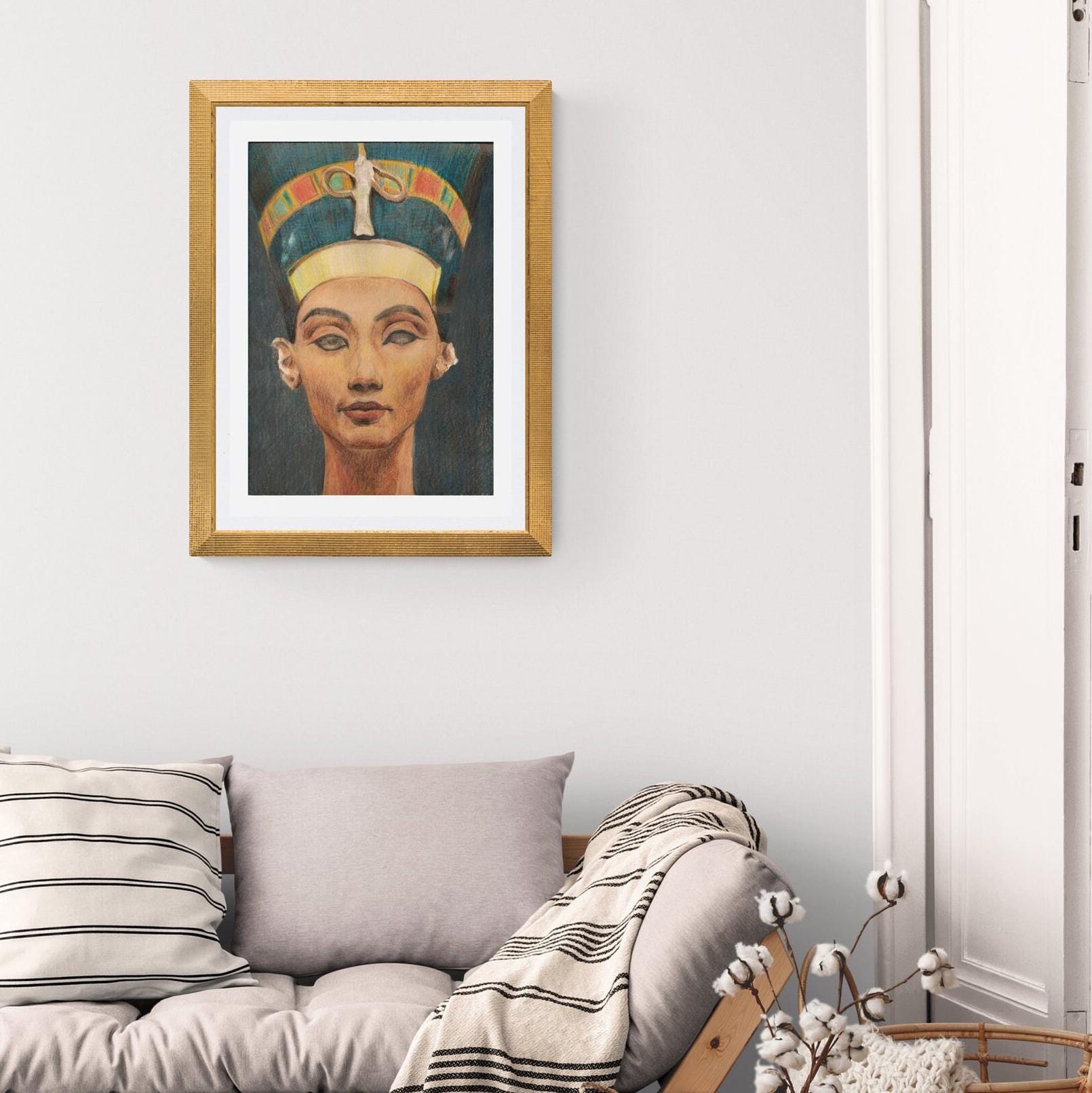 Nefertiti Poster, Ancient Egyptian Art, Nefertiti Bust, Archeology Art ...