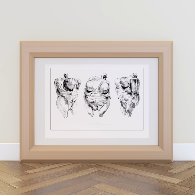 Venus of Vom Hohle Fels Poster, Paleolithic Venus, Goddess Statue ...