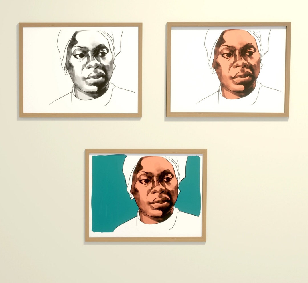 Step By Step Nina Simone Series Posters Jazz Singer Pop Art Etsy