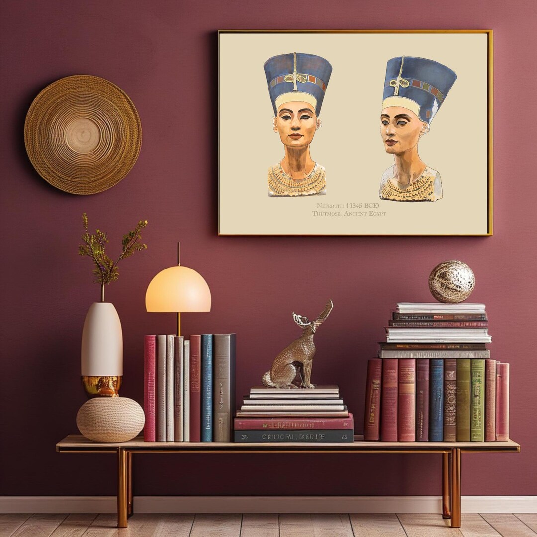 Nefertiti Poster, Ancient Egyptian Art, Nefertiti Bust, Egyptian ...