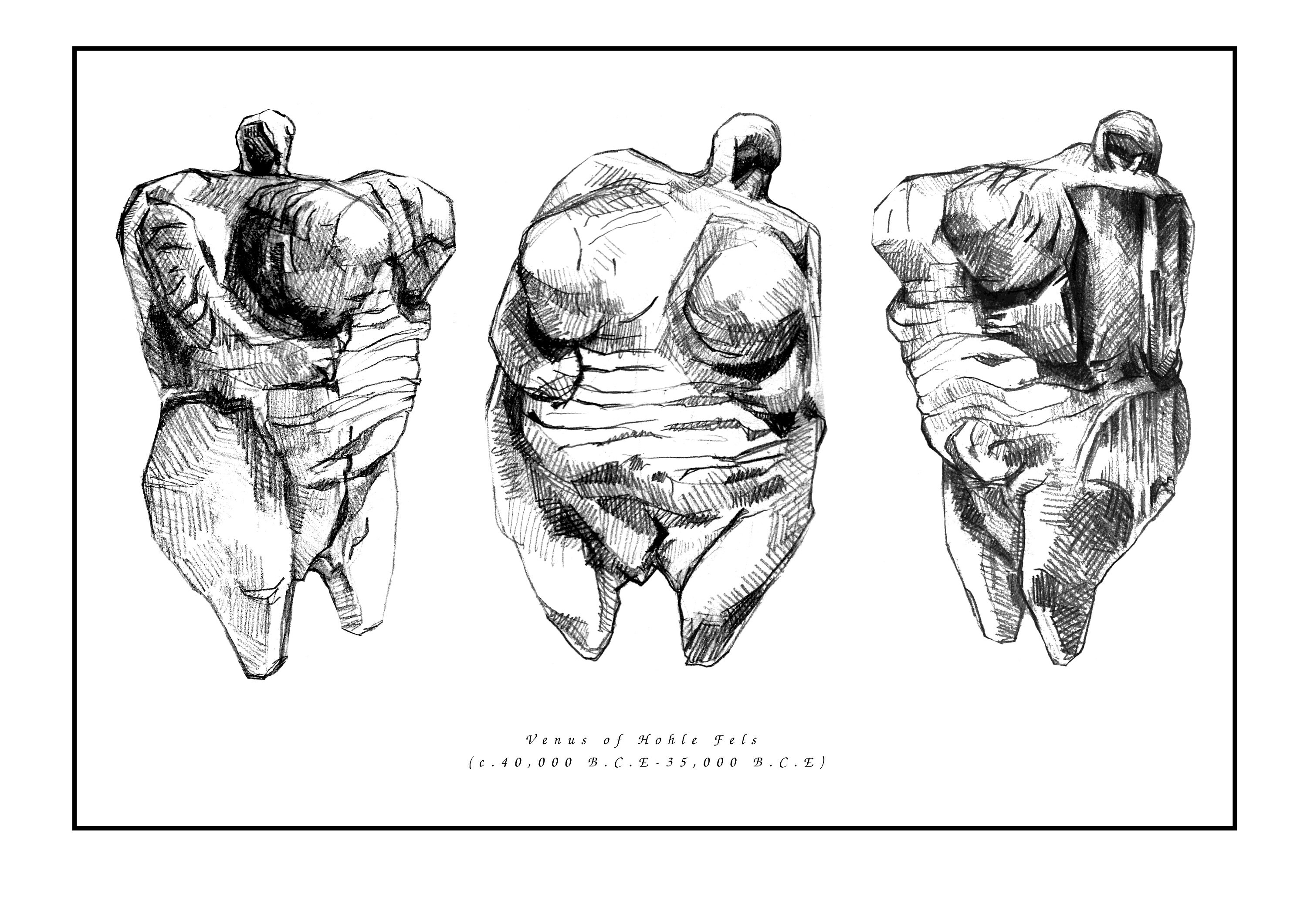 Neolithic Goddess Poster Prints, Vom Hohle Fels, Venus Kostensky, Set ...