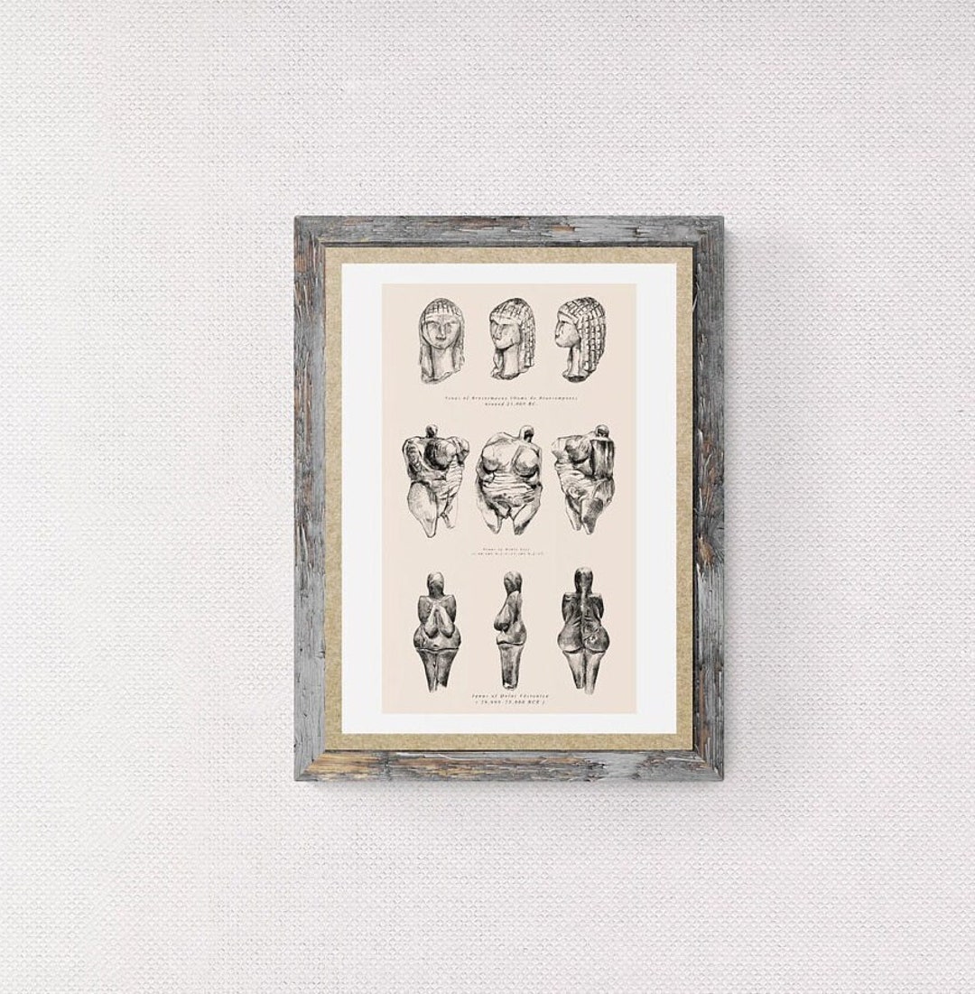 Paleolithic Venuses Posters, Venus Figurine Print, Paleolithic Art ...
