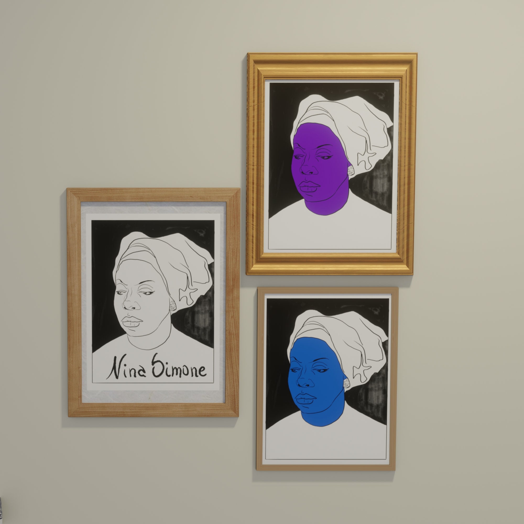 Nina Simone Posters Collection Art Print Pop Art Wall Art Etsy