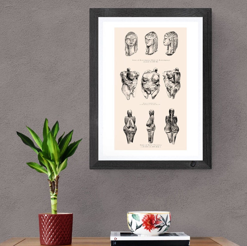 Paleolithic Venuses Posters, Venus Figurine Print, Paleolithic Art ...