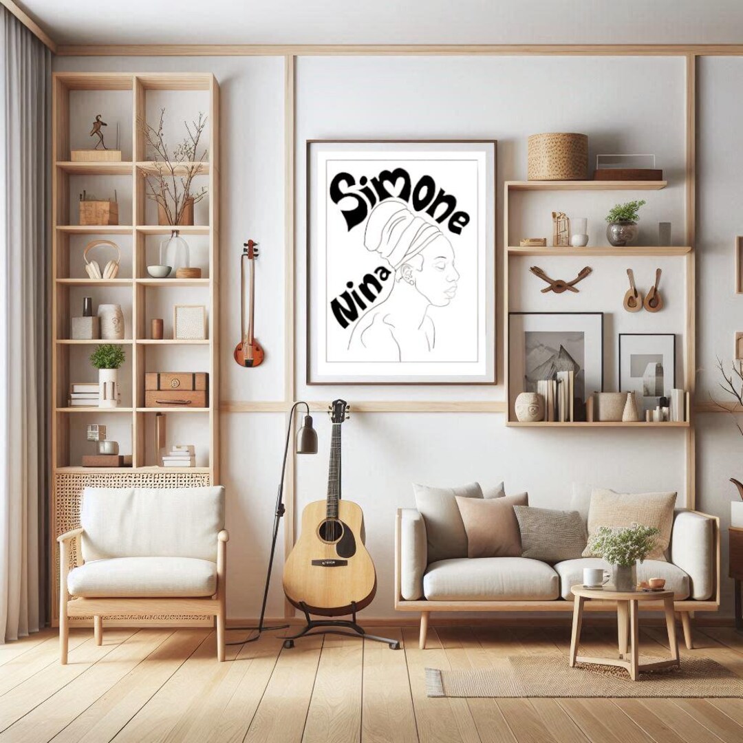 Nina Simone Poster, Jazz Poster Prints, Female Artist, Music Wall Art ...