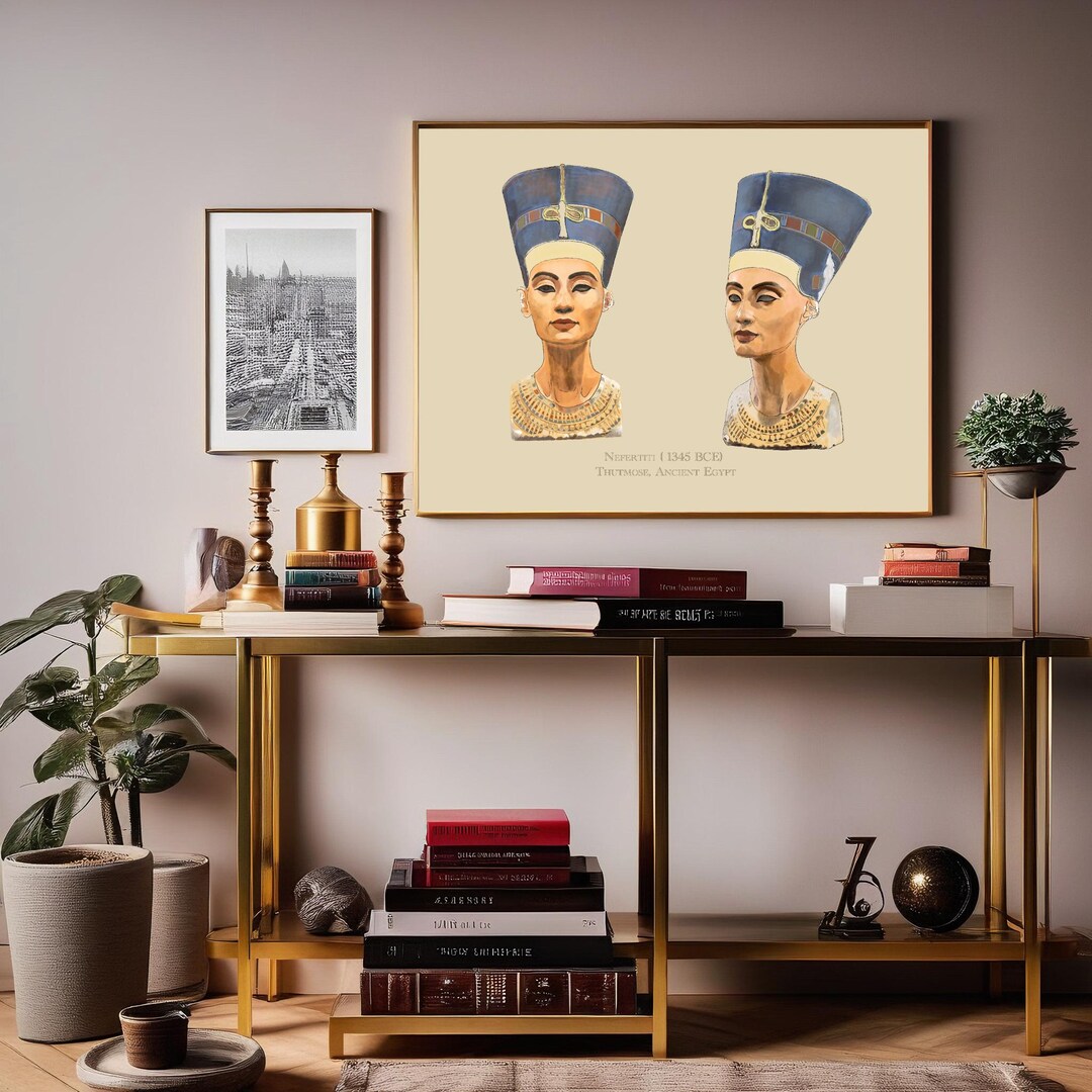 Nefertiti Poster, Ancient Egyptian Art, Nefertiti Bust, Egyptian ...