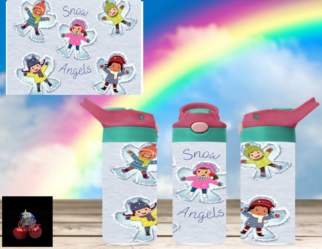 Snow Angels Stainless Steel 12oz Tumbler/flip Top Lid/20oz - Etsy