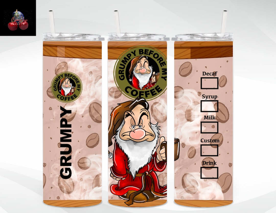 Grumpy Coffee Stainless Steel Tumbler With Lid/ Reusable Straw/20oz - Etsy