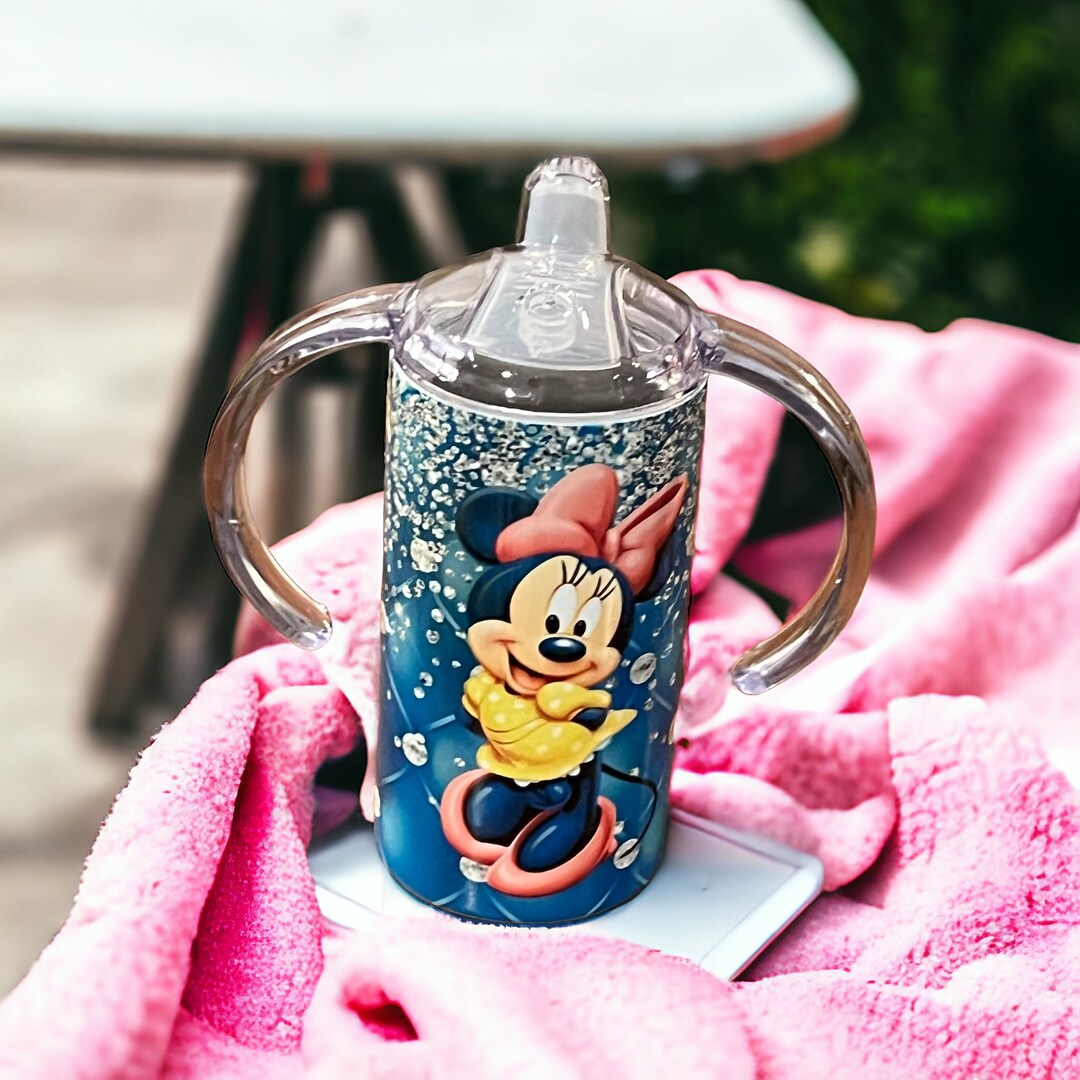 Little Girl's Minnie Stainless Steel Sippy Cup/12oz/2 Lids Styles - Etsy