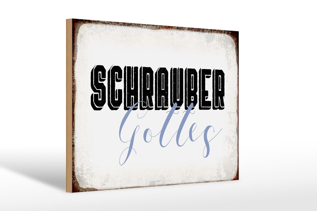 Wooden Sign Saying 30 X 20 Cm Screwdriver God's Mechanic - Etsy