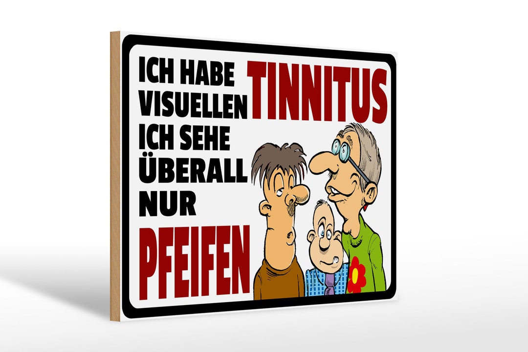 Wooden Sign Saying 30 X 20 Cm I Have Visual Tinnitus - Etsy