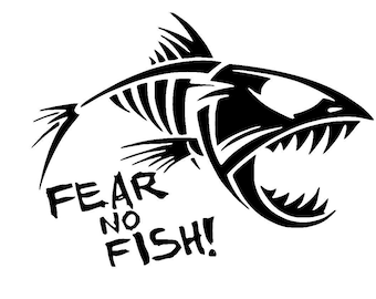 Fear No Fish Sticker - Etsy