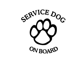 Service Dog Sticker - Etsy