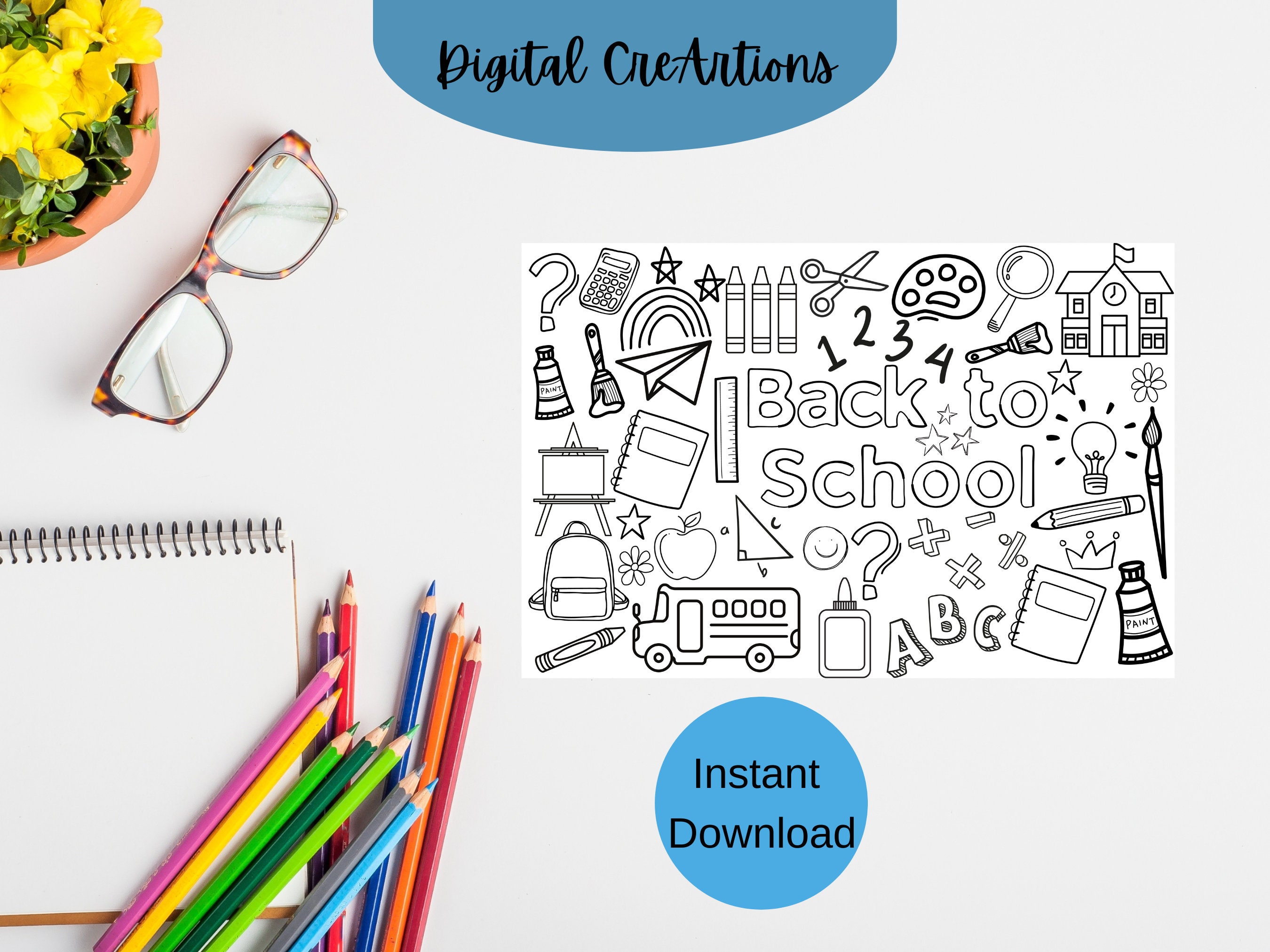 Dibujo de Regreso a la Escuela para Colorear, Escuela Imprimible ...