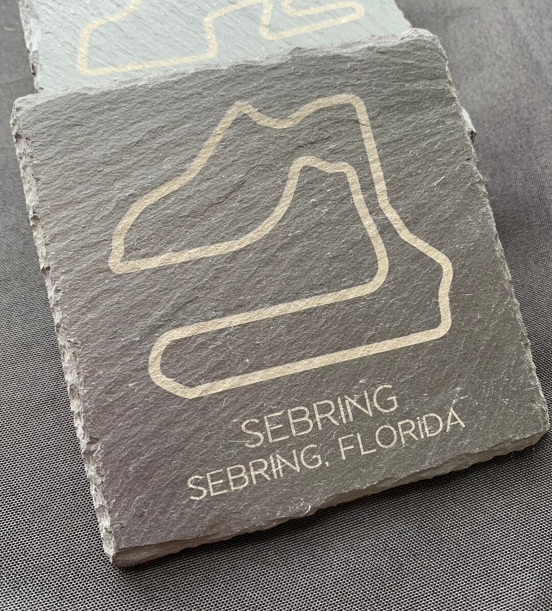 Grand Prix Circuit Slate Coaster Formula One Indy Car NASCAR ...