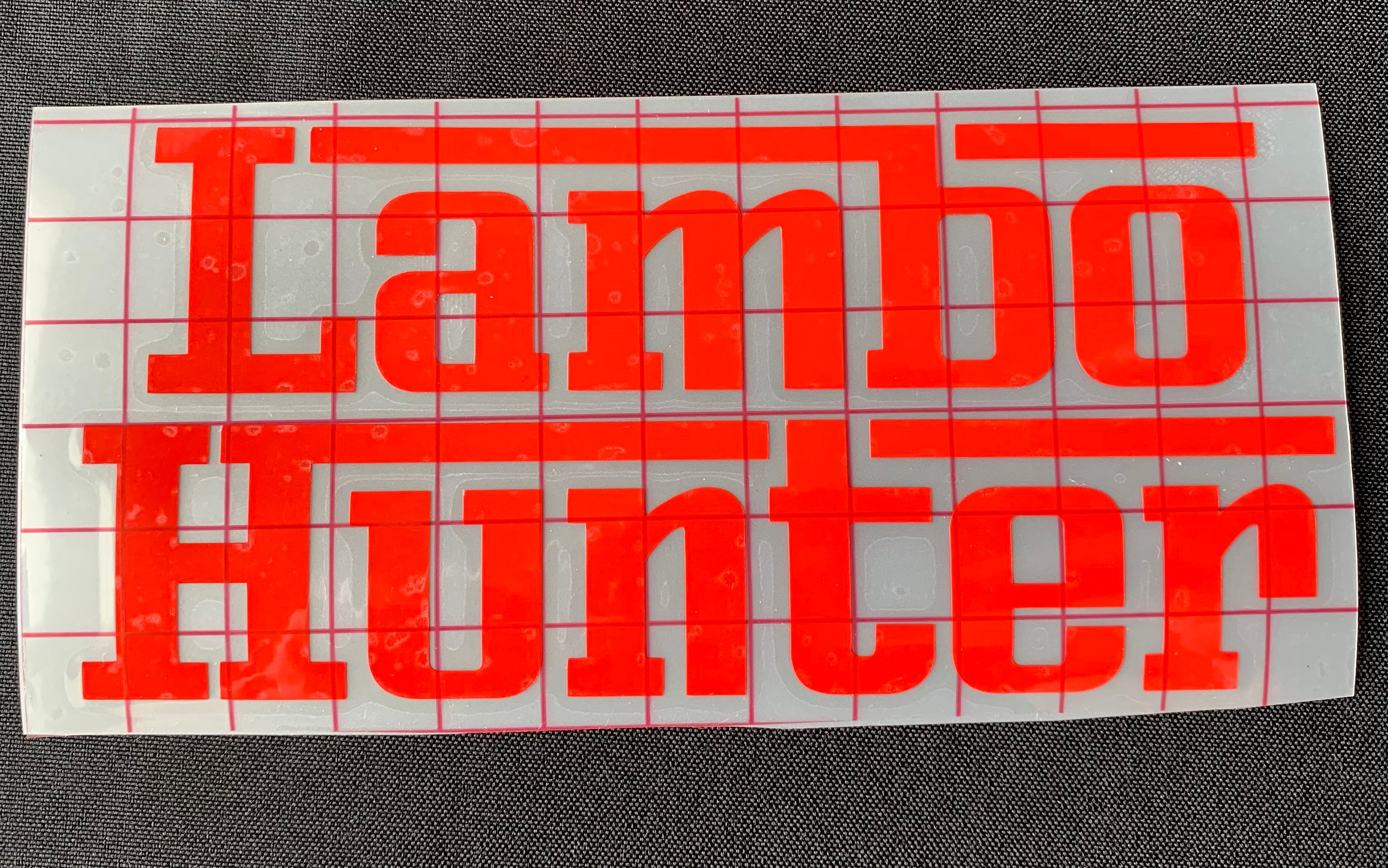 Lambo Hunter Decals Track Day Decals Street Racing Lamborghini Sticker ...