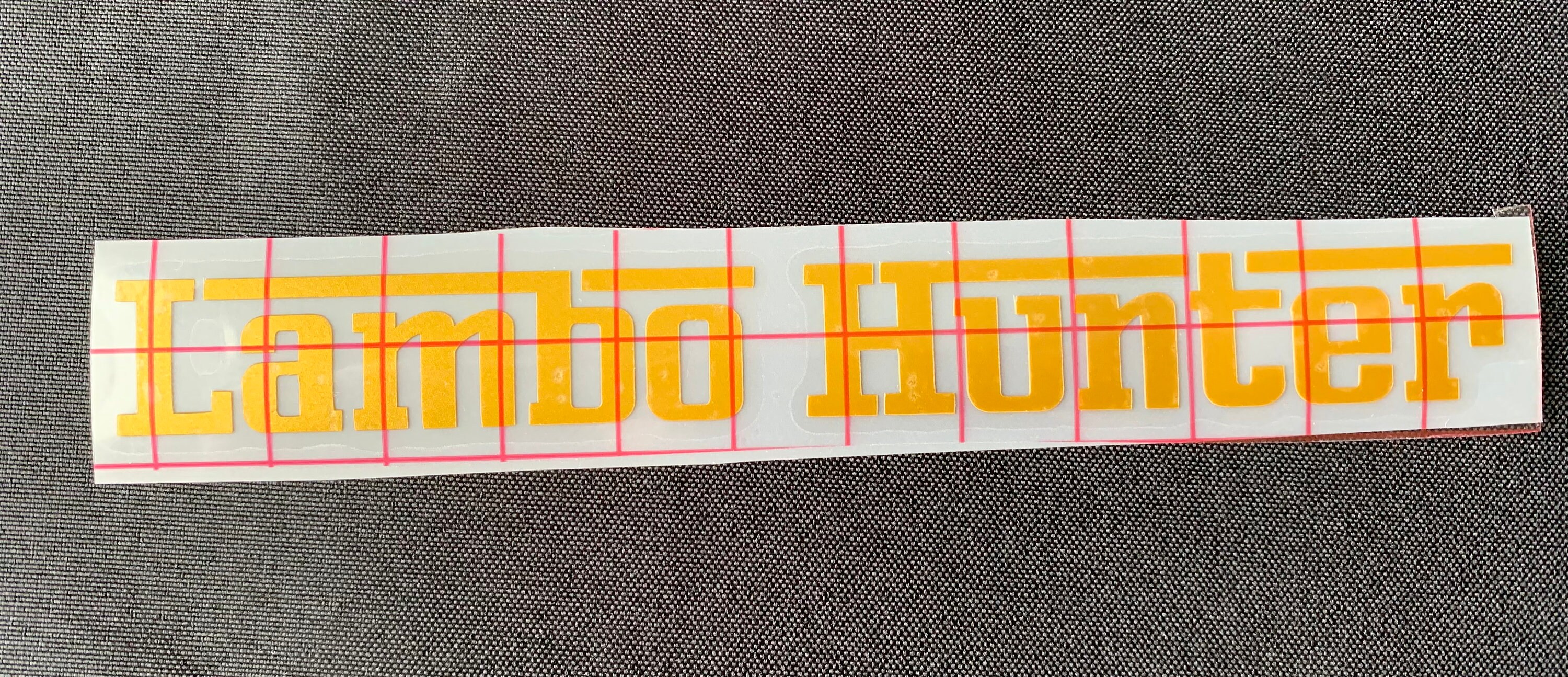 Lambo Hunter Decals Track Day Decals Street Racing Lamborghini Sticker ...