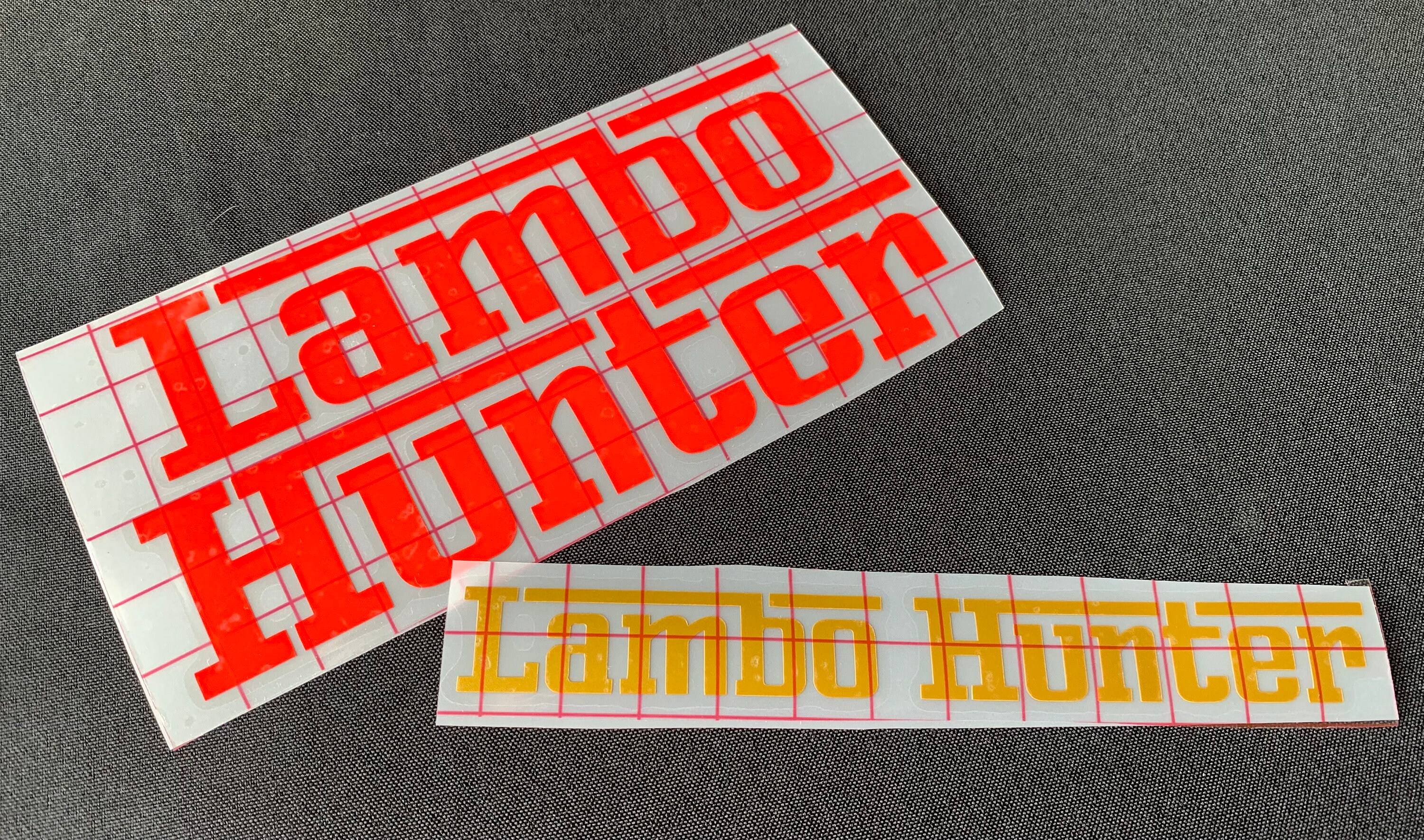 Lambo Hunter Decals Track Day Decals Street Racing Lamborghini Sticker ...