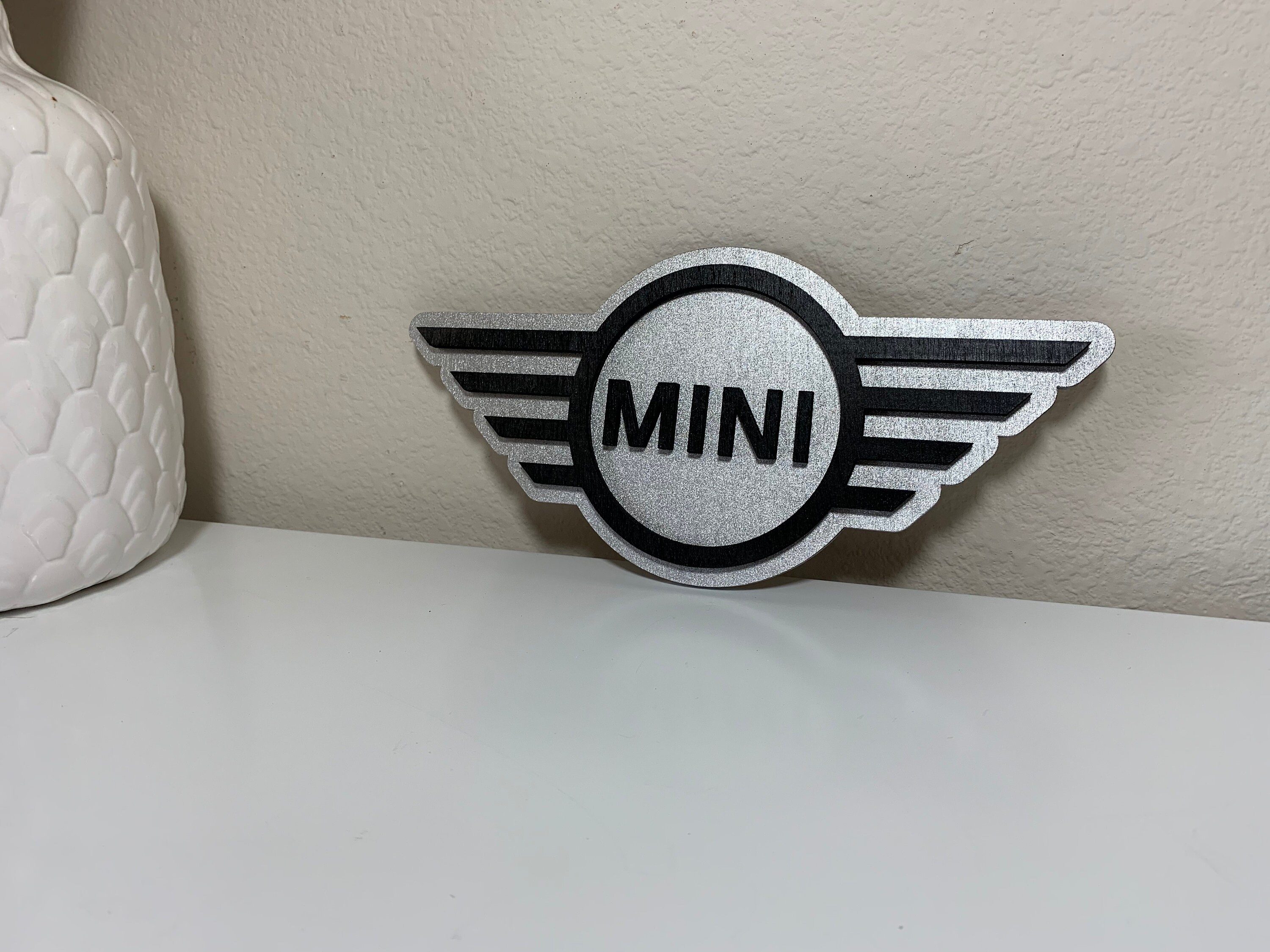 Mini Cooper Emblem Sign British Car Logo Garage Wall Sign - Etsy