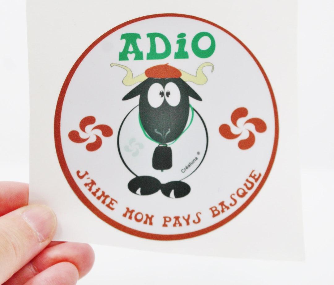 Basque Sheep Sticker I Love My Basque Country Car Stickers or ...