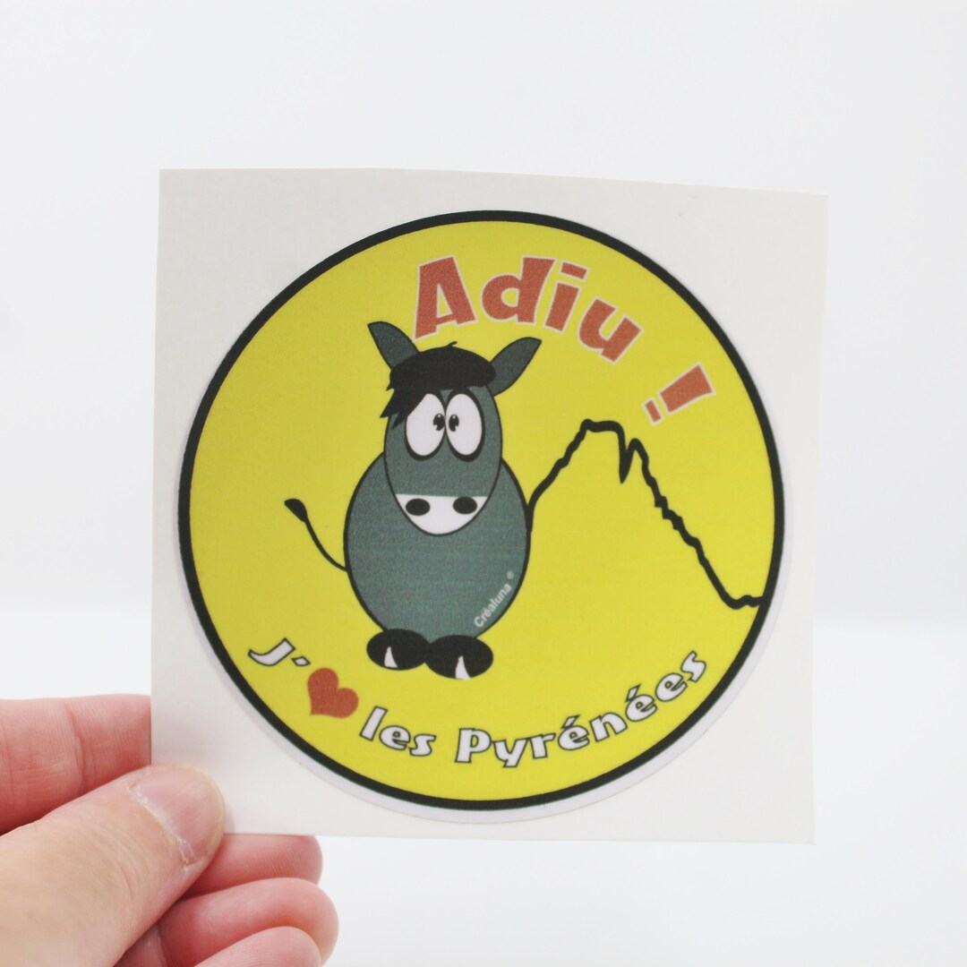 Grey Donkey Stickers From the Pyrenees - Etsy