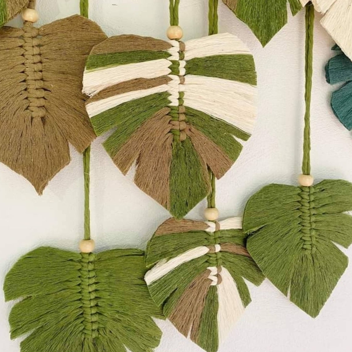Macrame Wall Hanging, Macrame Leaf Wall Hanging, Wall Hanging, Boho ...