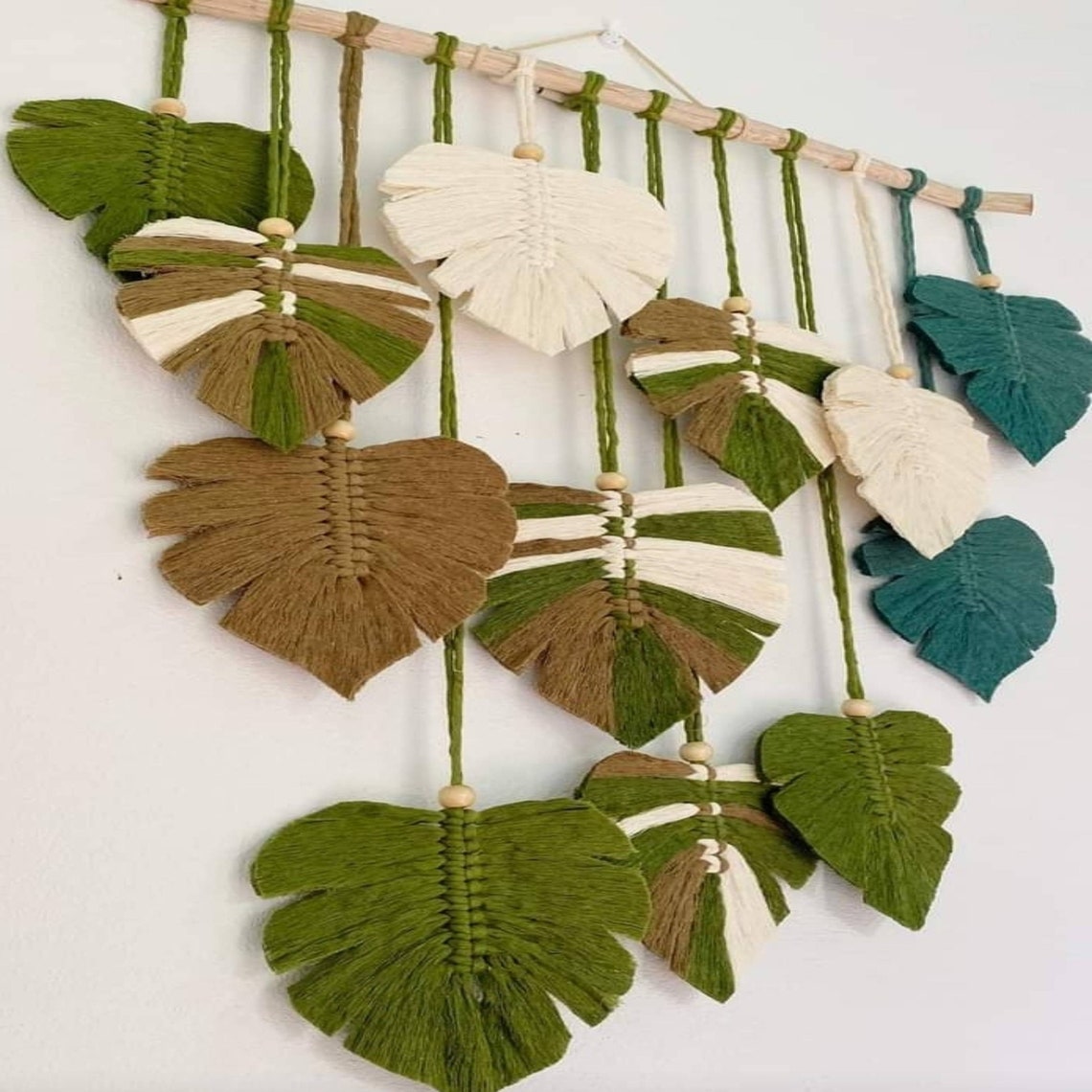 Macrame Wall Hanging, Macrame Leaf Wall Hanging, Wall Hanging, Boho ...