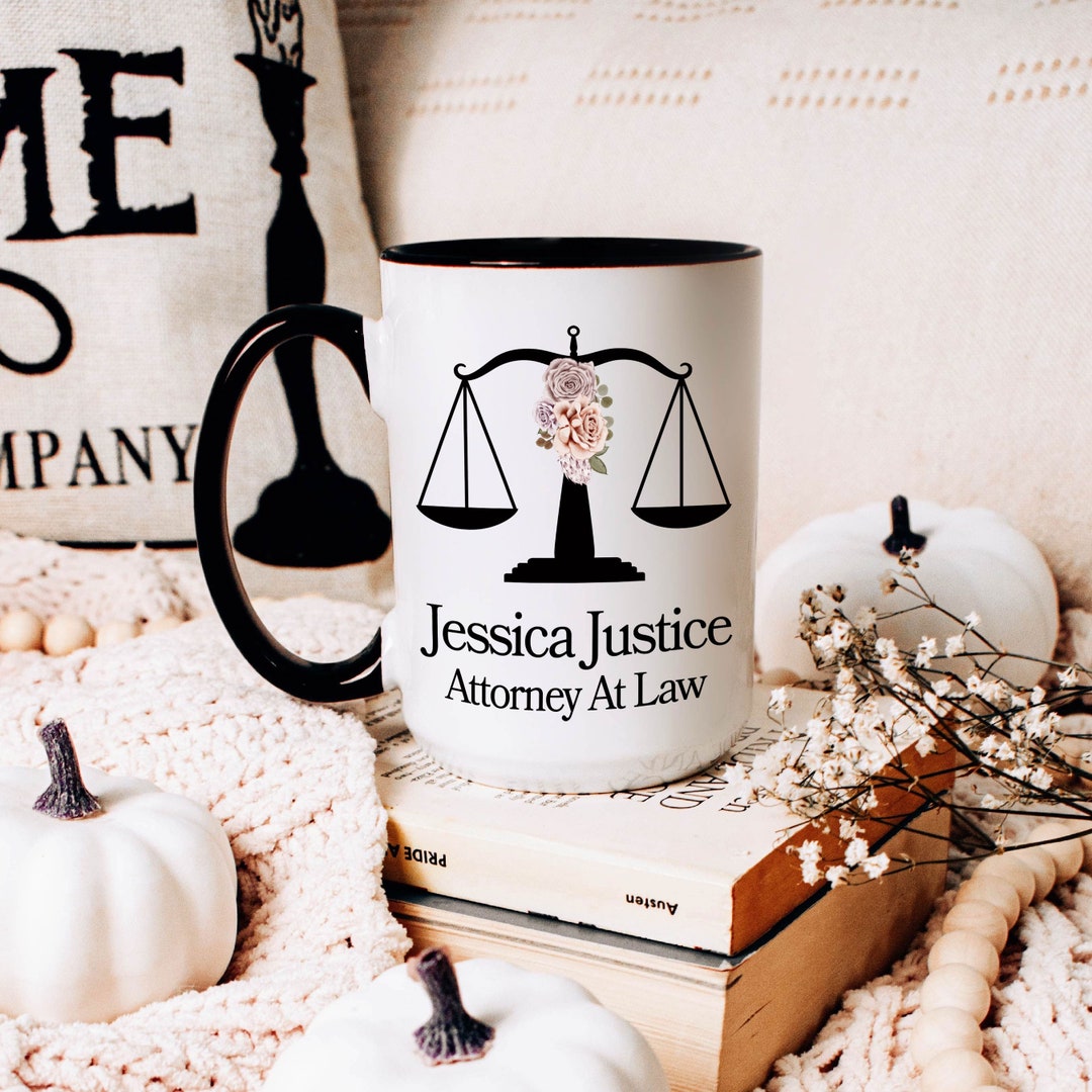 Lawyer Mug Personalized With Name, Custom Lawyer Gift for Attorney or ...