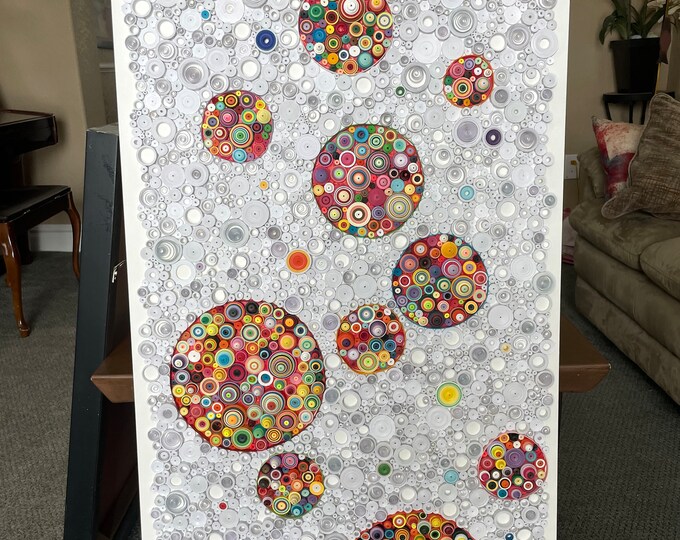 Abstract Quill Art, Quilling Circles,colorful Artwork,abstract Art ...