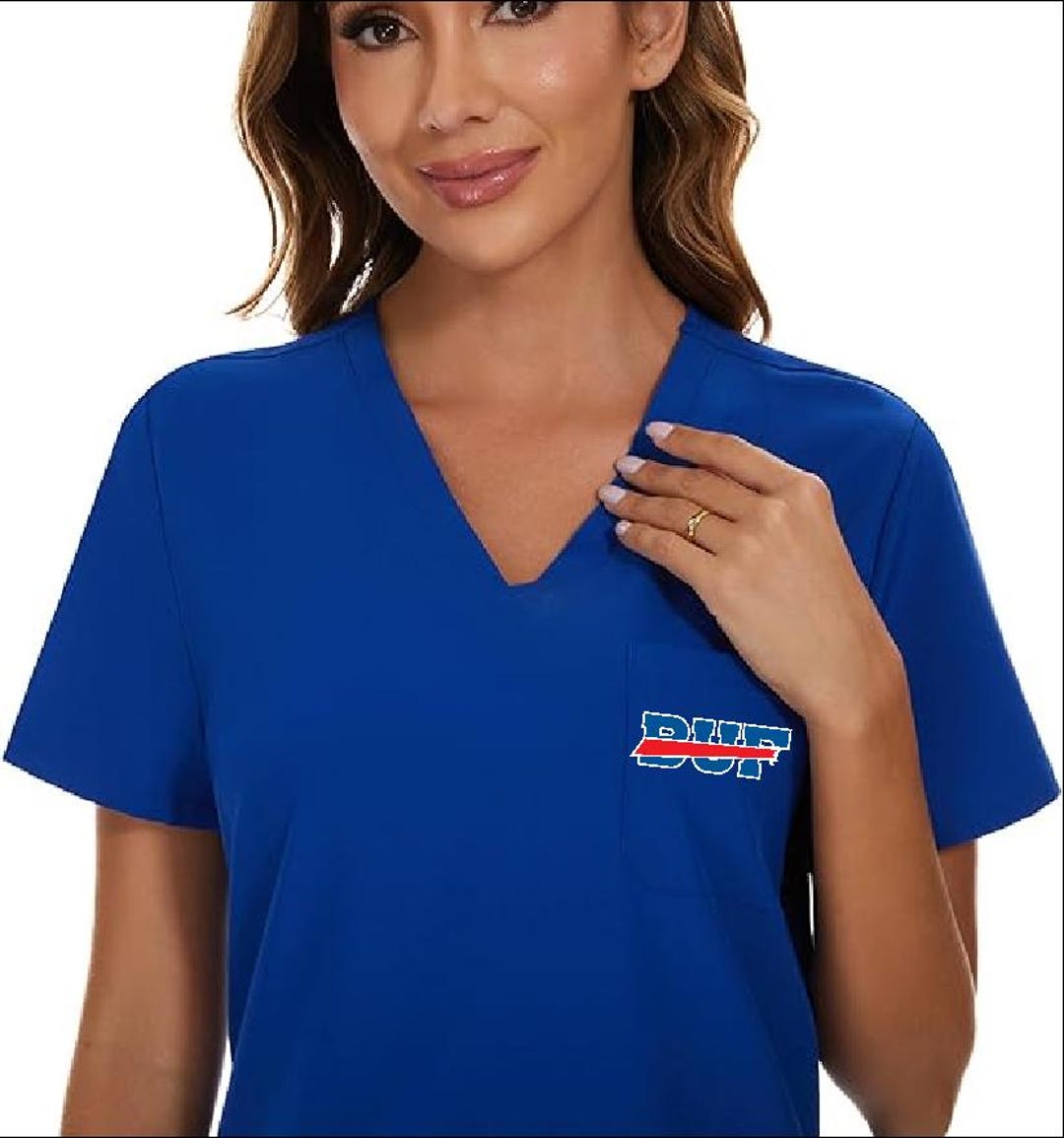 Buffalo Football Bills Medical Scrubs Shirt - BUF - Women's Sizes - Etsy